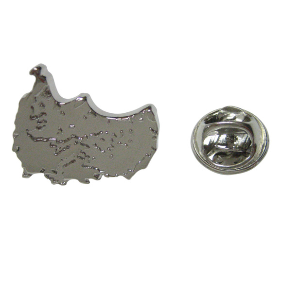 Kiola Designs | Accessories | Greece Map Shape Lapel Pin | Poshmark